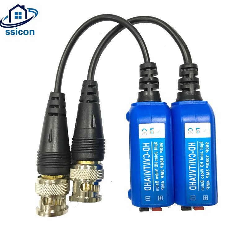 10 Pairs 4MP CCTV Video Balun UTP Balun Passive Tr... – Grandado