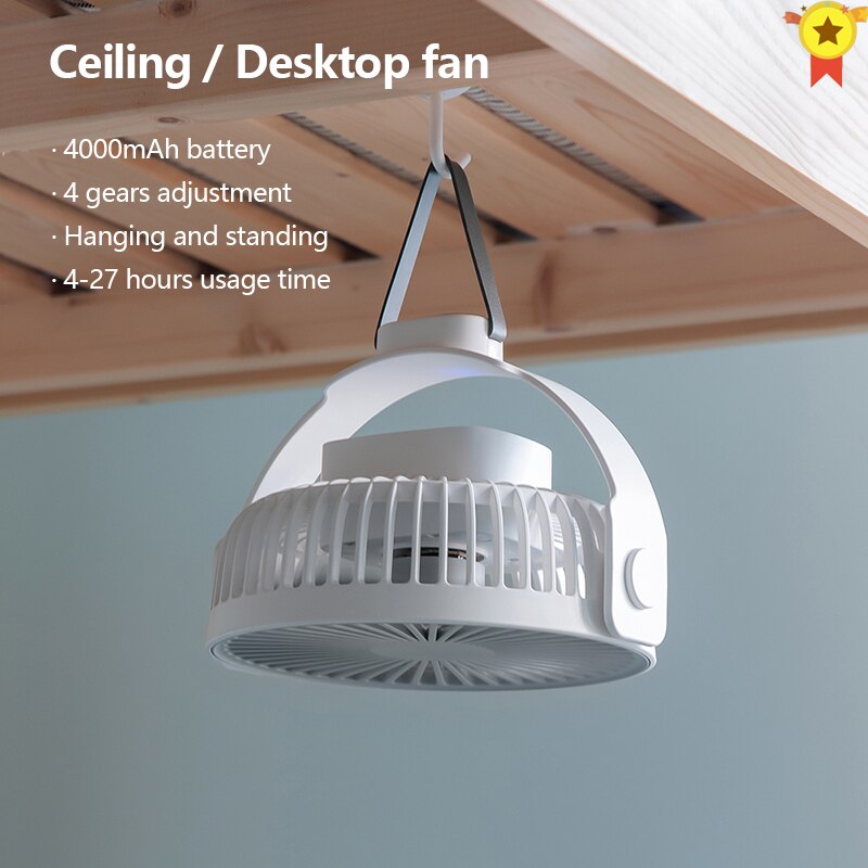 Mini Portable Fan 4 gears Ceiling Fan for Tent Bed... – Vicedeal