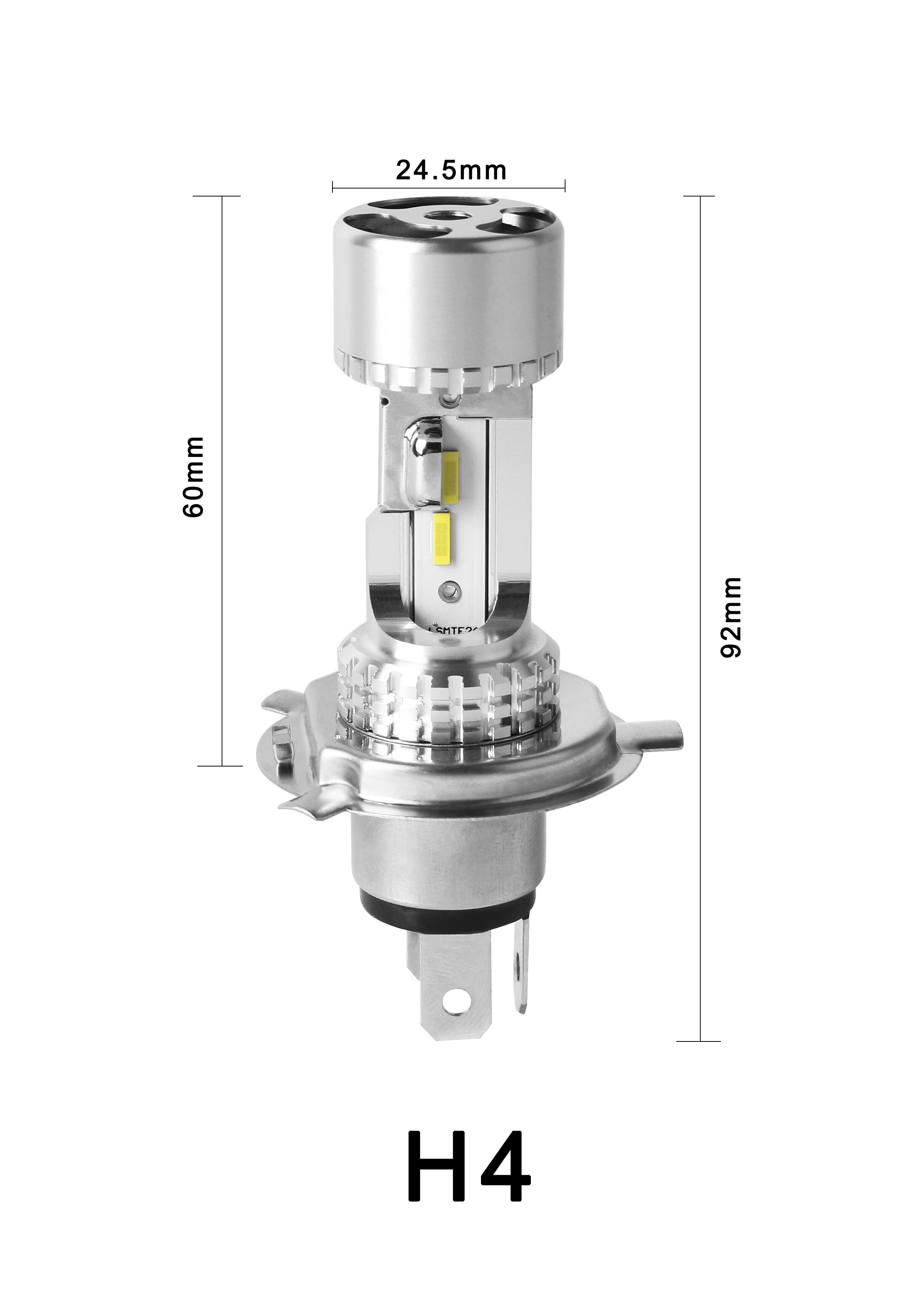 2 Stuks Motorcycle Led Koplamp H4 HS1 BA20D H6 Blu... – Grandado