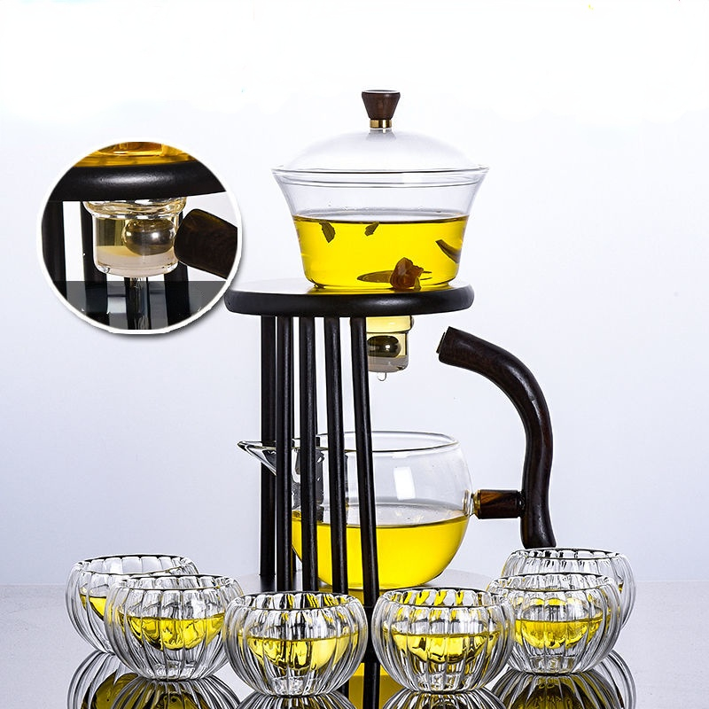 Lazy Fully Automatic Glass Kung Fu Tea Set Home Te... – Vicedeal