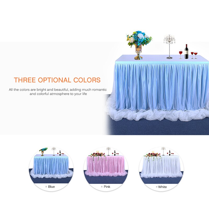 Handgemaakte Tulle Tafel Rok Servies Doek Voor Par... – Grandado