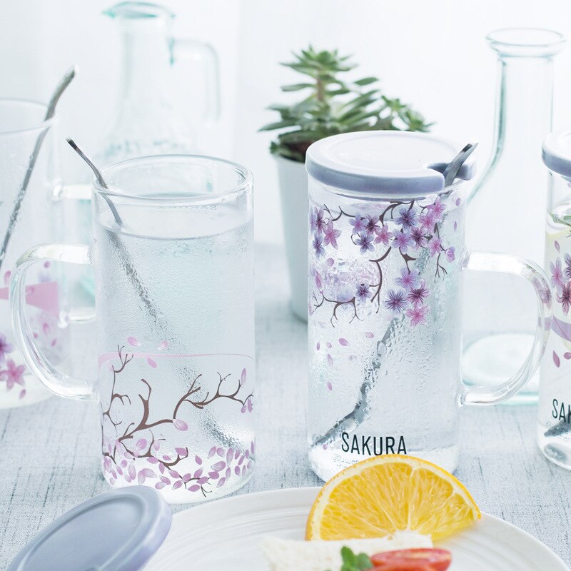 350ML Glass Cup Borosilicate Printing Glass Cup Wi... – Grandado