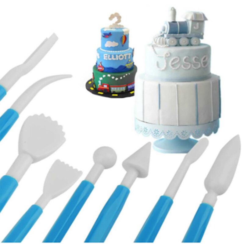 8PCS Cake Sculpting Tool Sugarcraft Engrave Cutter... – Grandado