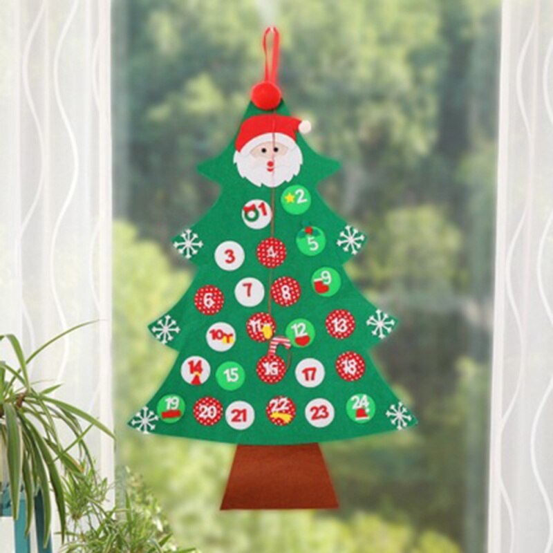 Cute Christmas Tree Calendar With Hanging Rope Non... – Vicedeal