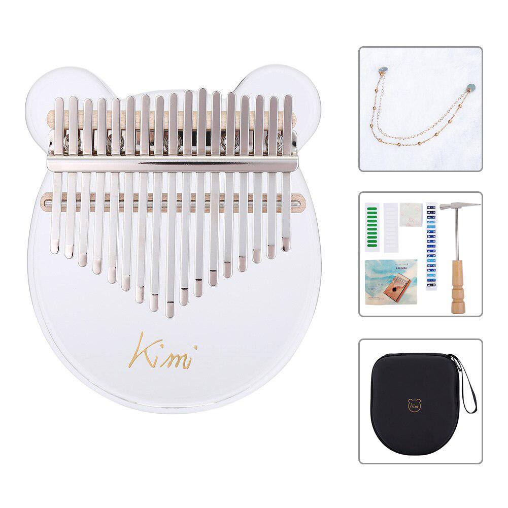 Kimi 17 Keys Kalimba Acrylic Thumb Piano with Tune... – Vicedeal