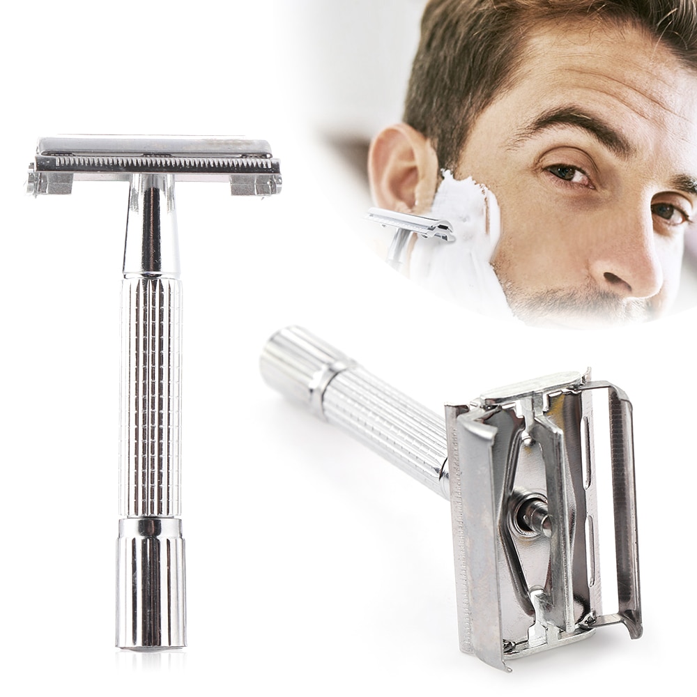 1 Pc Men Traditional Stainless Steel Double Edge H... – Grandado