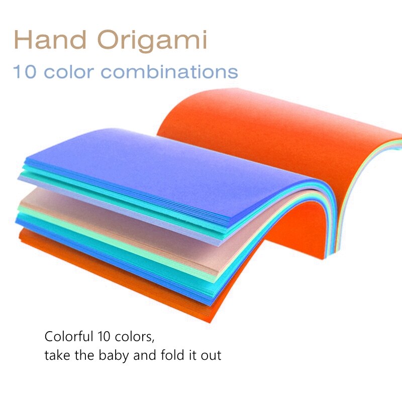 15x15CM Handmade Origami paper 10 Assorted Colors ... – Grandado