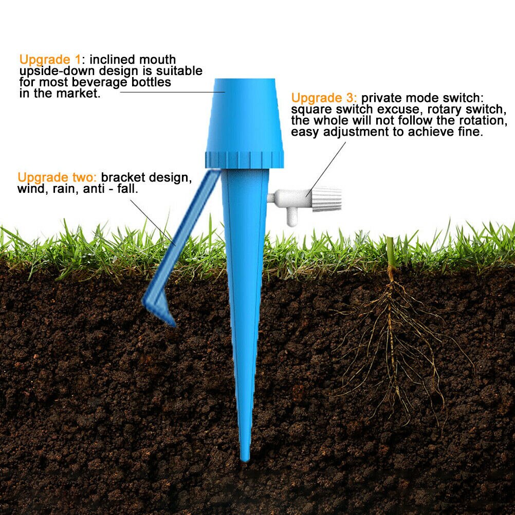 12Pcs Garden Cone Lazy auto Watering seepage Spike... – Grandado