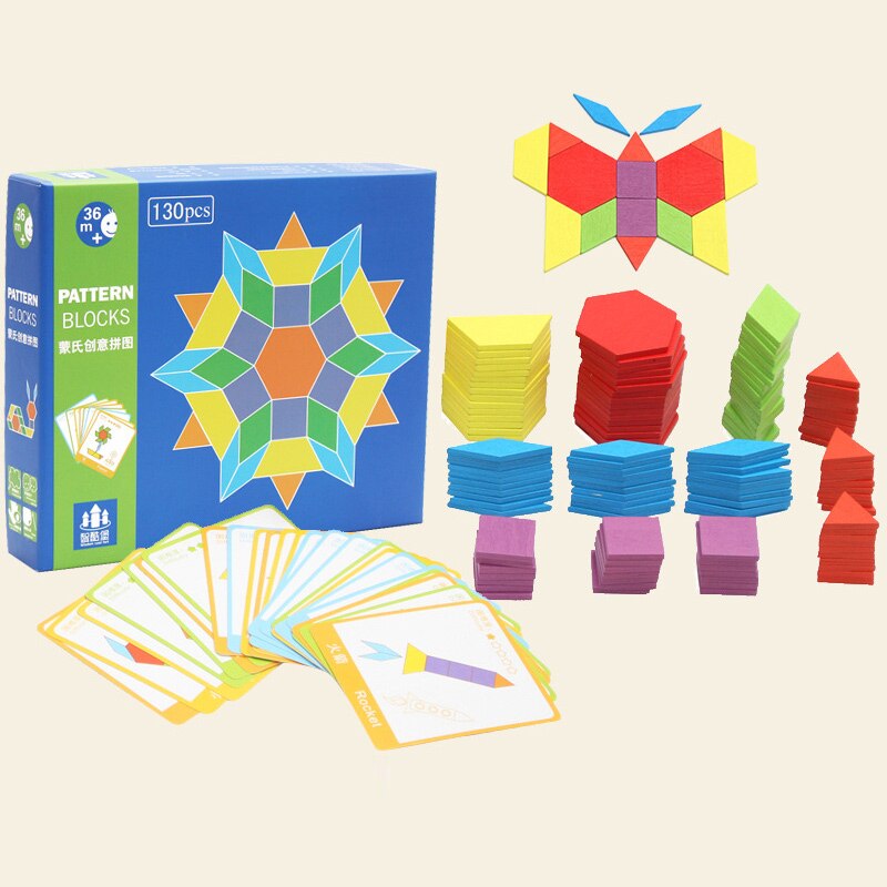 IQ EQ Pattern Puzzle Box toysJigsaw Shapes Dissect... – Vicedeal