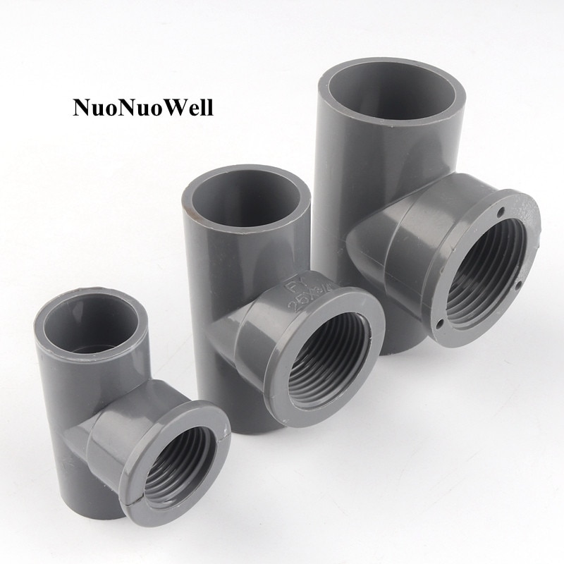 2pcs 20~32mm To 1/2"~1" PVC Tee Connector Home Gar... – Grandado