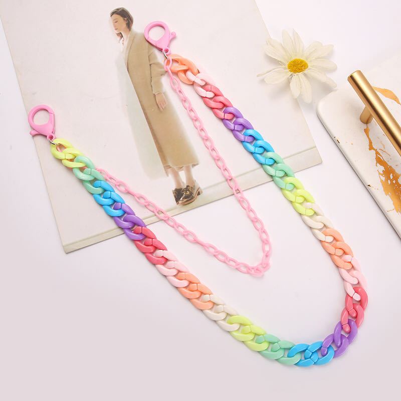 Rainbow Pants Chain Vintage Retro Plastic Man Acry... – Vicedeal