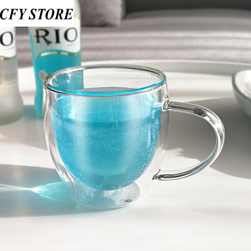 250/350/450ml Transparent Glass Coffee Cup Milk Wh... – Grandado