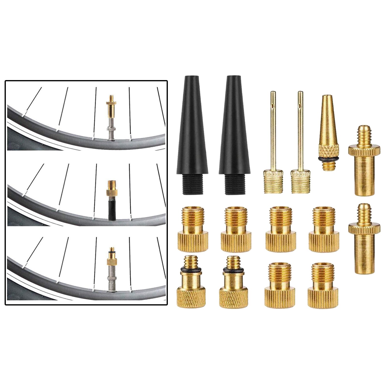 Koper Fiets Valve Sv Av Dv Adapter Set Mtb Mountai... – Grandado