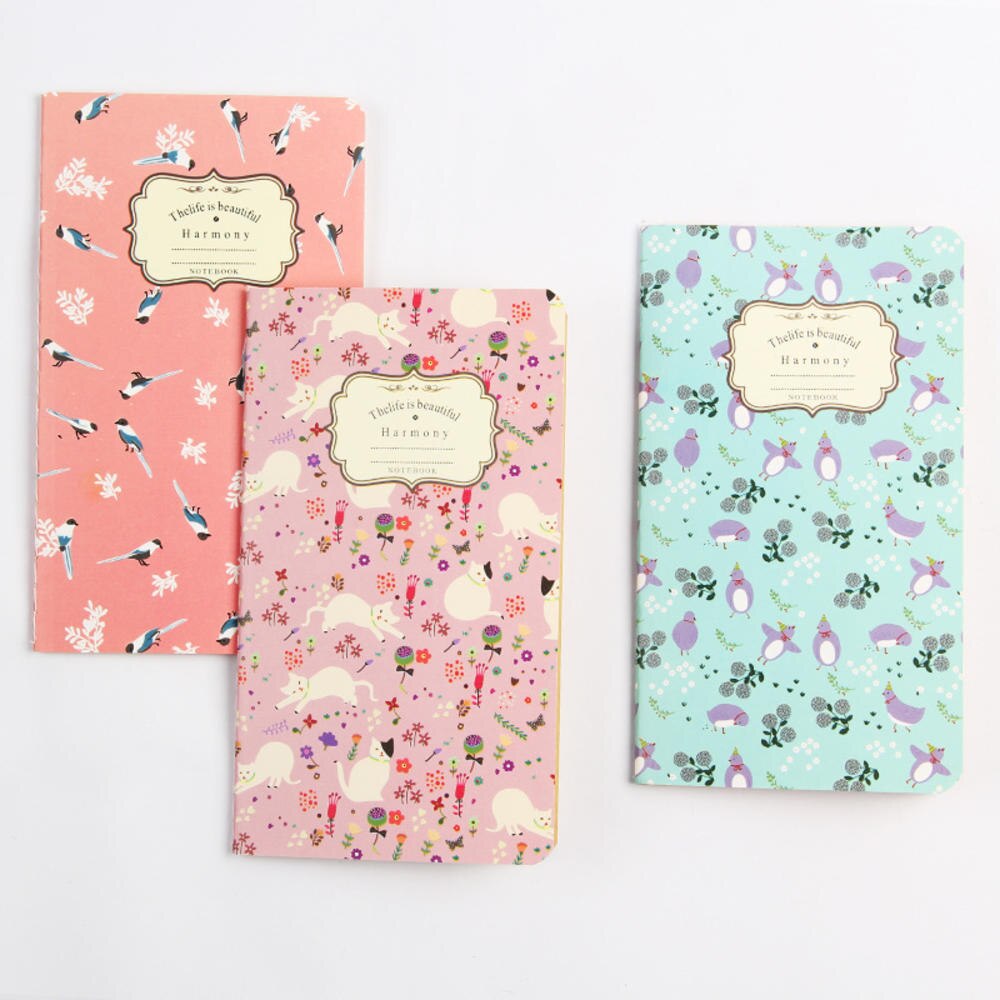 1PC Cute Flower Diary Sketchbook Vintage Bullet Jo... – Grandado