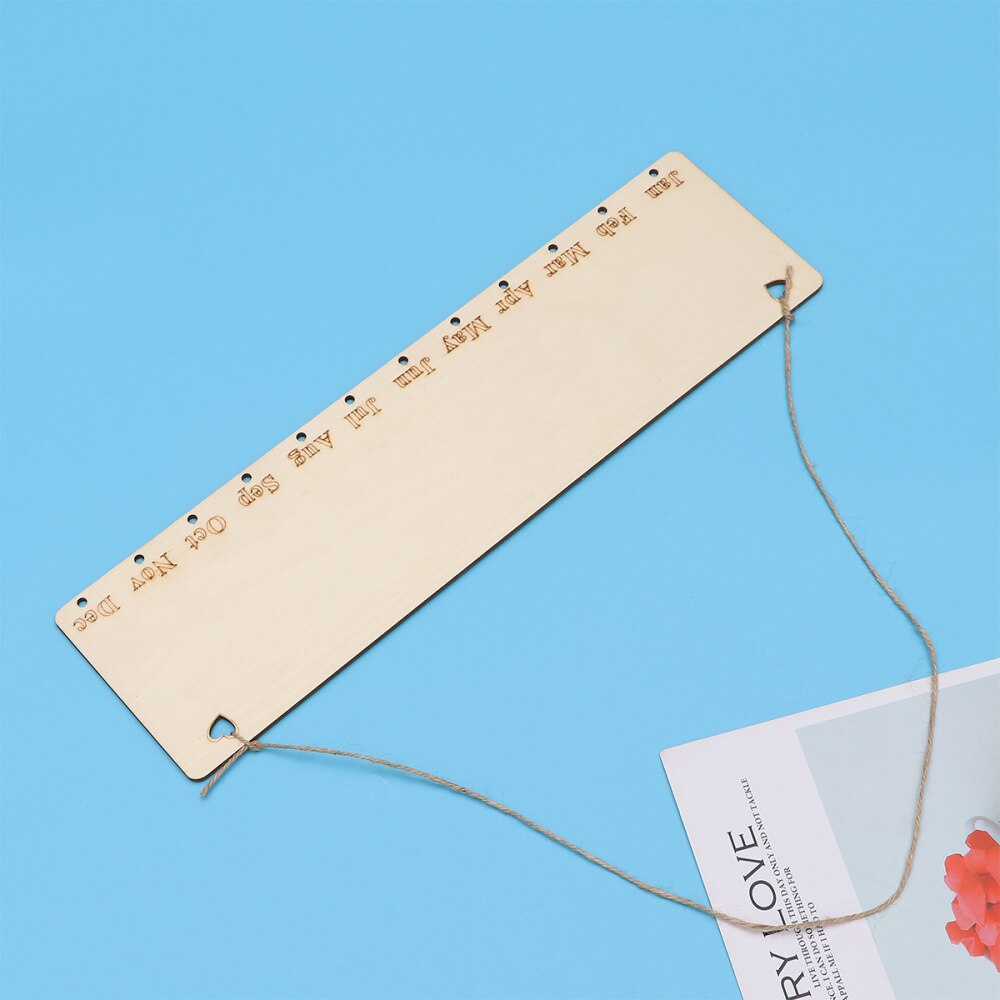 1 pc Wooden DIY Hanging Birthday Reminder Wall Cal... – Grandado