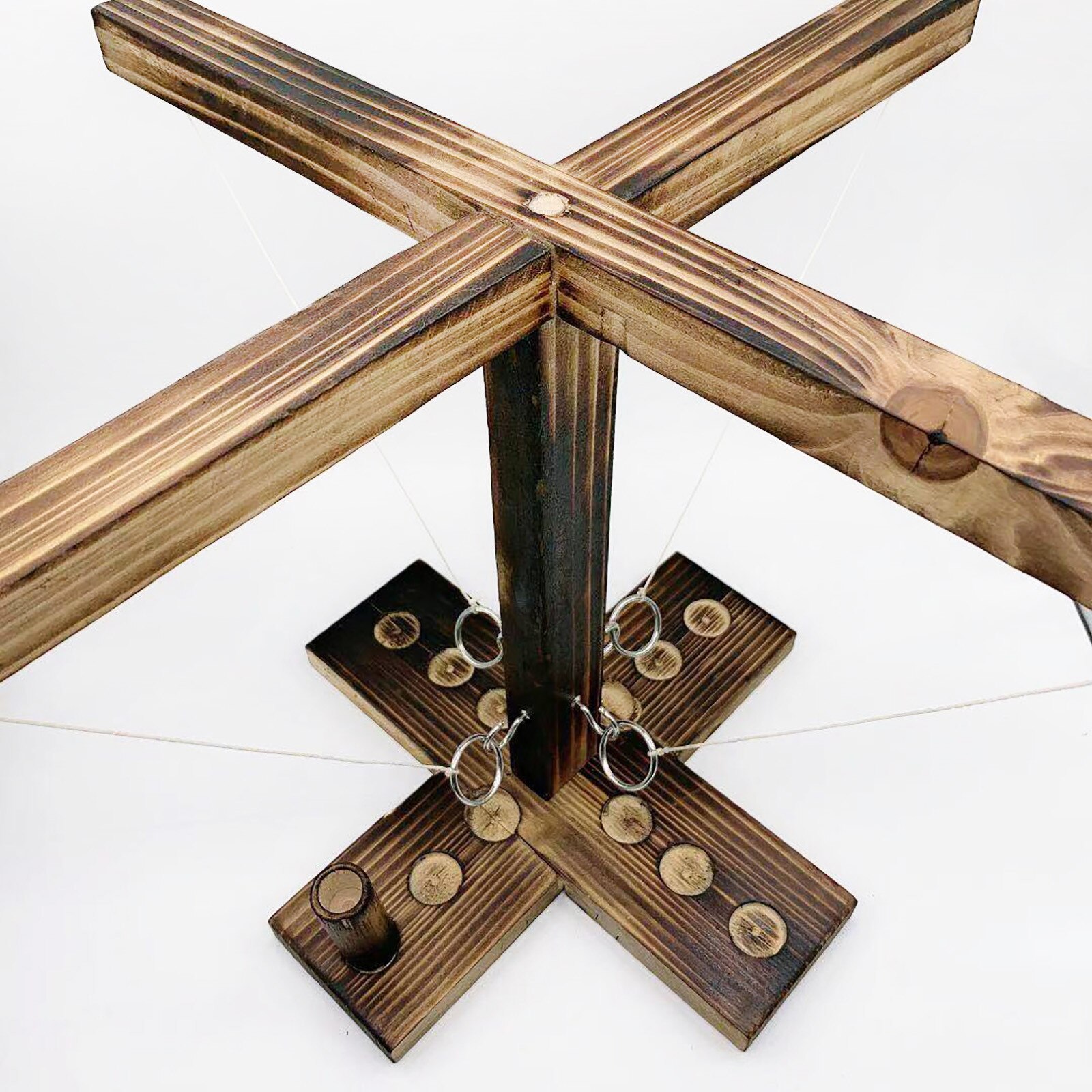 Drinking Game Toy Wooden Ring Toss Game Toss Hook ... – Grandado