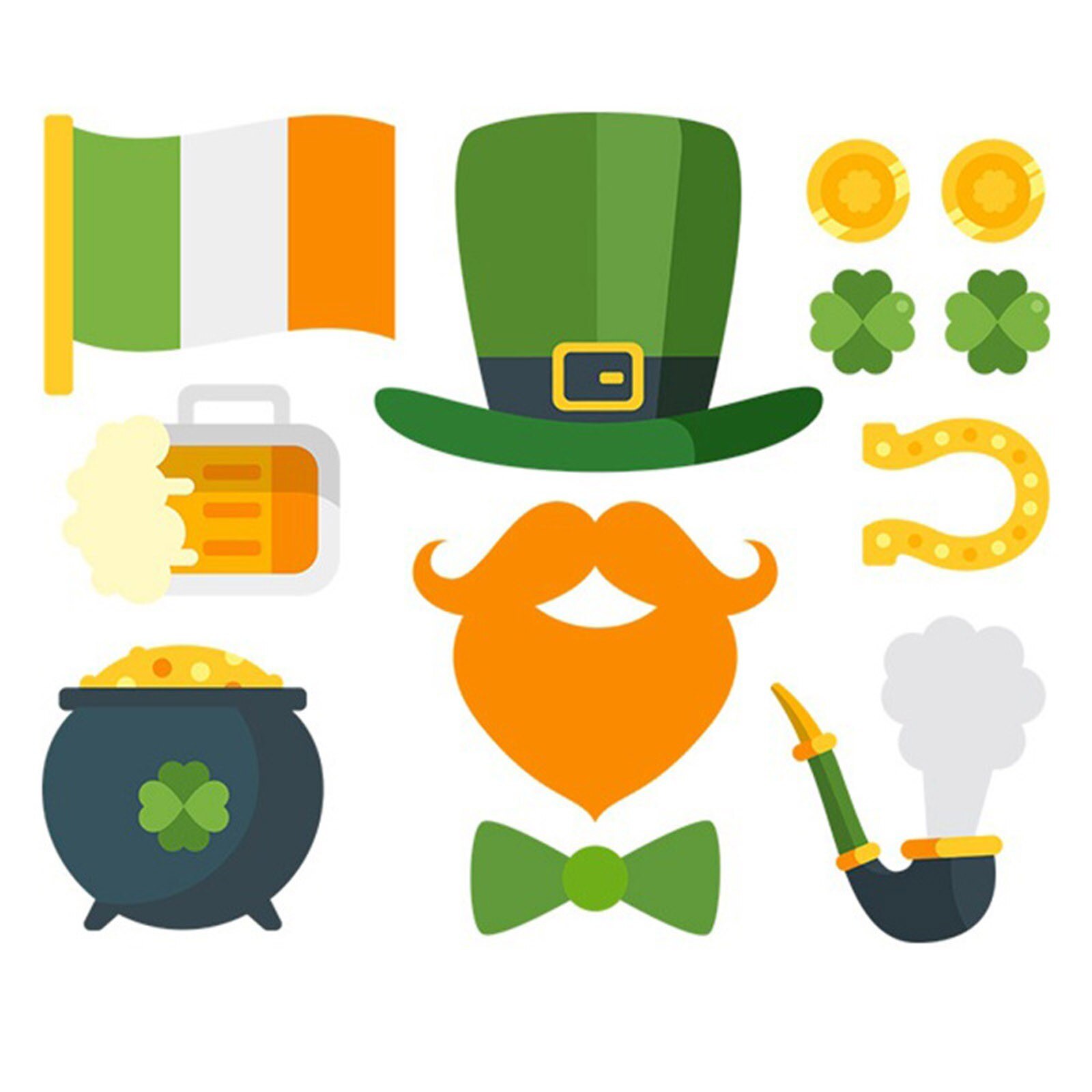 Saint Patrick Day Window Stickers Irish DIY Wall S... – Grandado