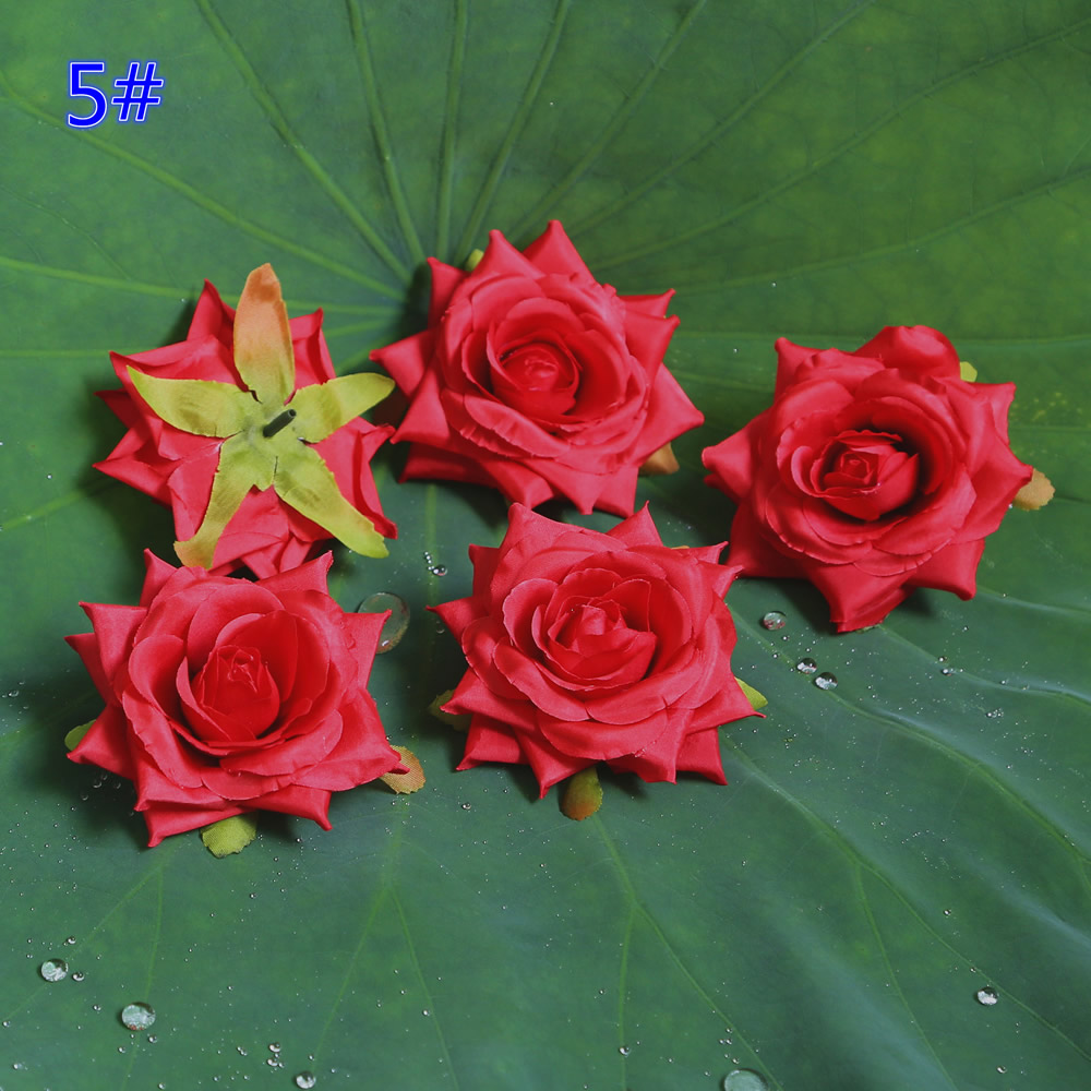 Kyunovia Lente Kunstmatige Rose Flower Head DIY Br... – Grandado