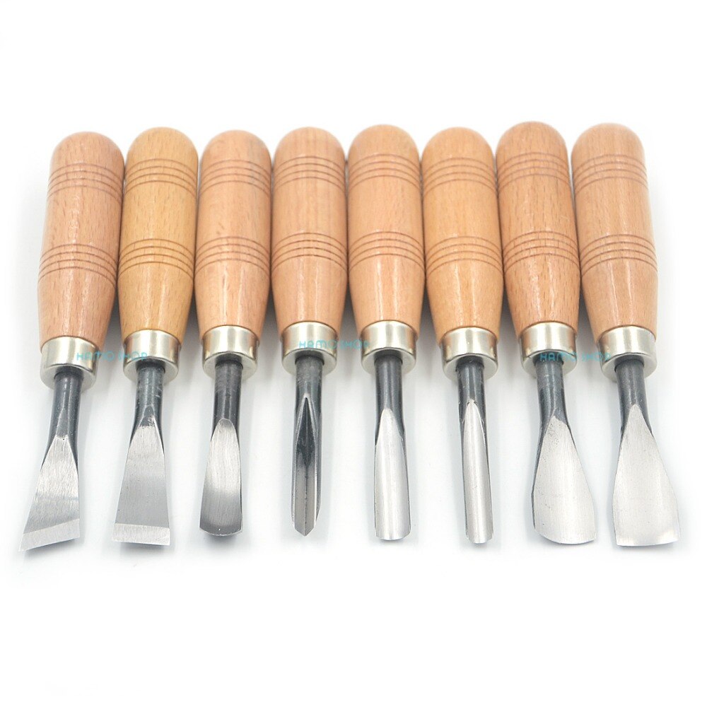 Carving Gouges Chisel 1set 8pcs Wood Craft Tool Ha... – Grandado