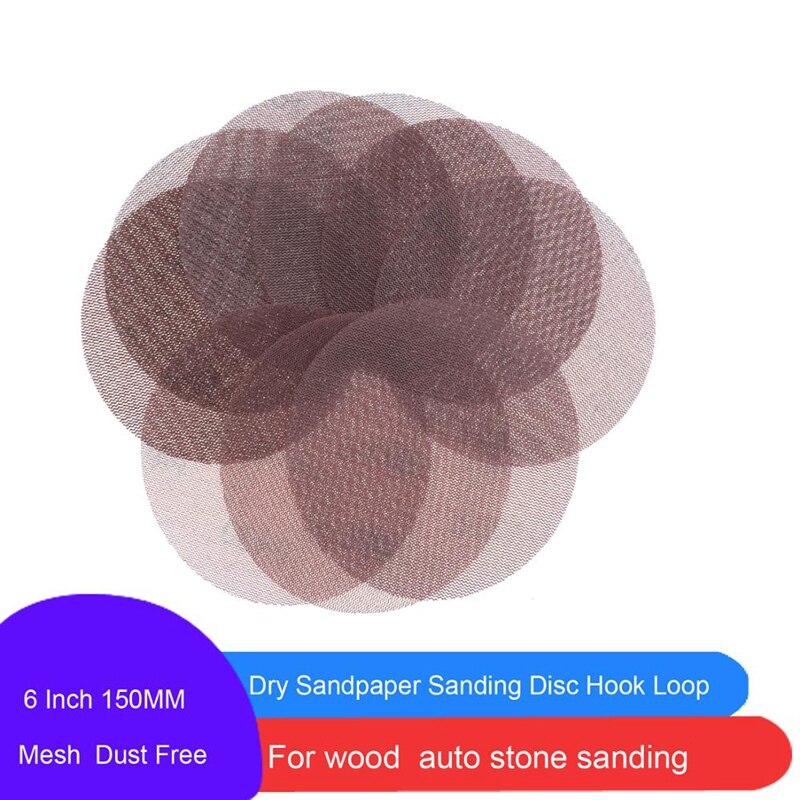 36Pcs Mesh Sanding Discs 150mm 80-600 Grit Hook an... – Grandado