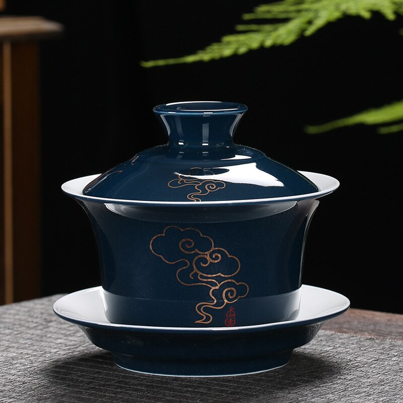 280ml Big Jilan Glaze Ceramic Gaiwan Chinese Tradi... – Vicedeal