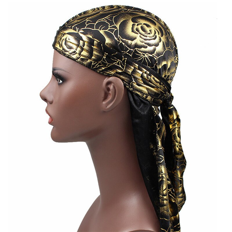 Rose mannen Durag Hip-Hop Bandana Cap Rapper Tulba... – Vicedeal