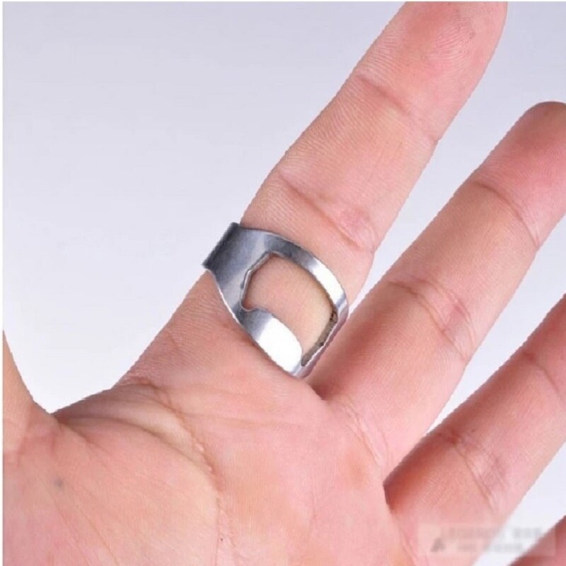 50 Stks/partij Rvs Bier Flesopener Wijn Vinger Rin... – Grandado