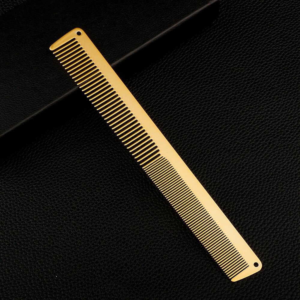 Men Hairstyle Comb Titanium Steel Metal Hairdressi... – Vicedeal