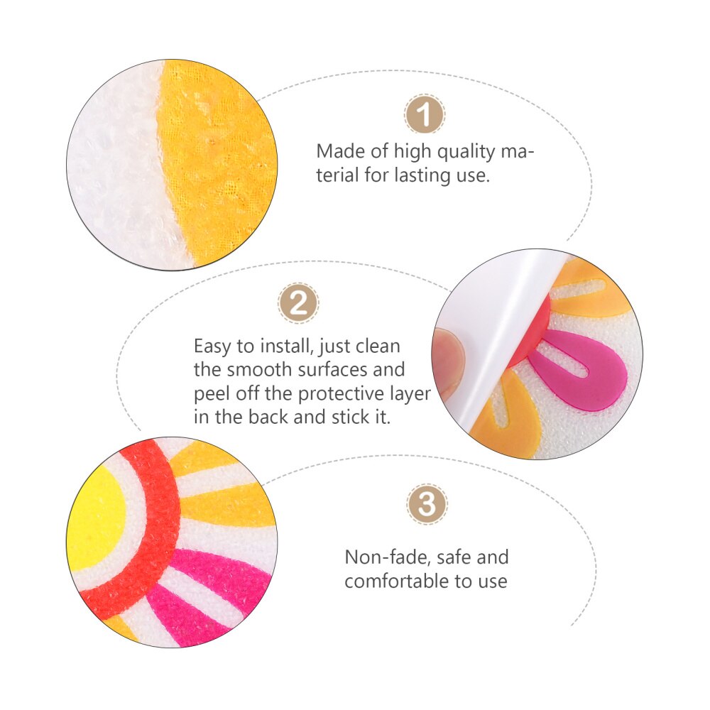 10pcs Shower Stickers Cartoon Anti Skid Round Self... – Grandado