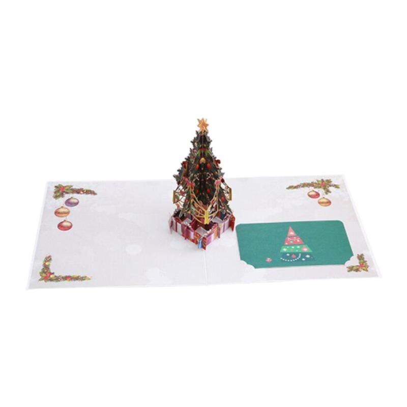 1/10 Pcs Christmas Tree 3D Postcard Hollow Carved ... – Grandado