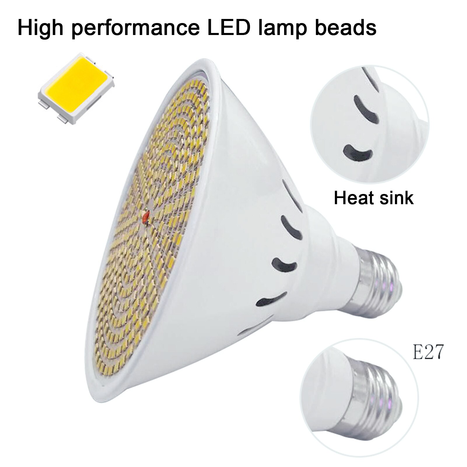 The Fluorescent Lamp LED Growth Bulb 600W LED Plan... – Grandado