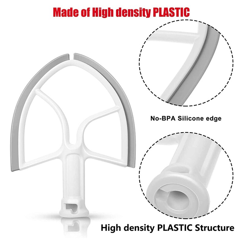 5QT Flat Beater for KitchenAid Stand Mixer Bowl Sc... – Grandado