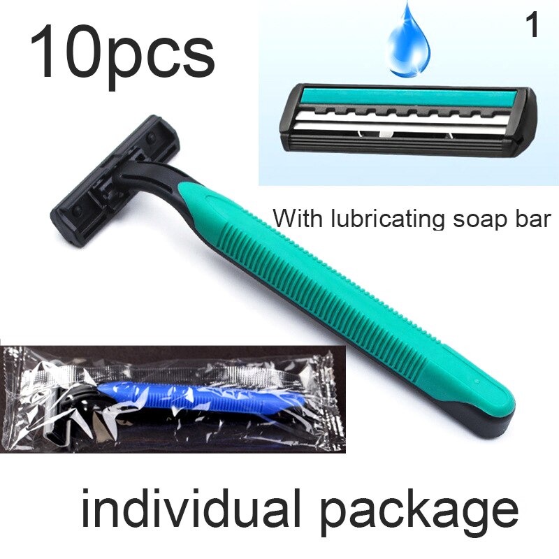 10 Disposable Safety Stainless Steel Blade Razor S... – Grandado
