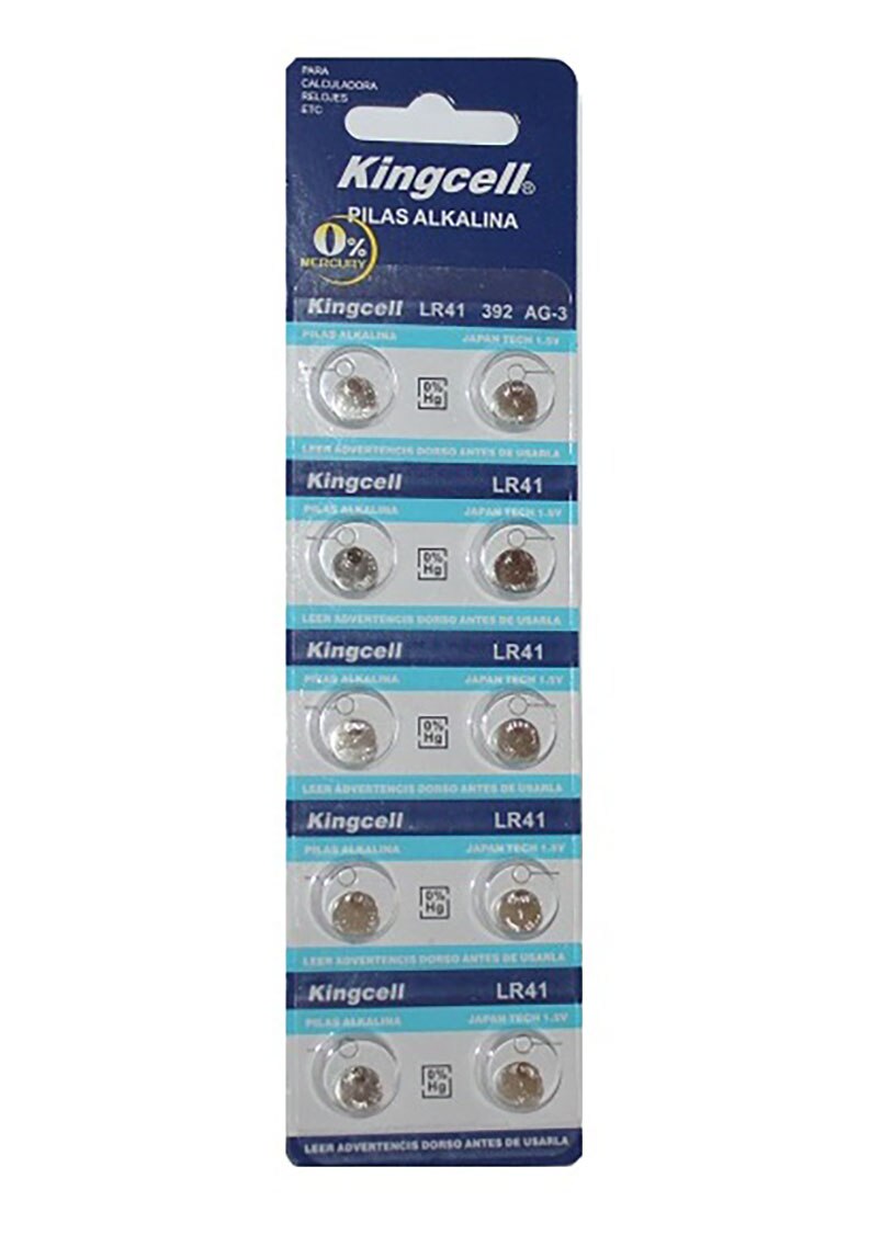 10 X Pilas de botón alcalinas AG3 LR41 392 SR41 19... – Grandado