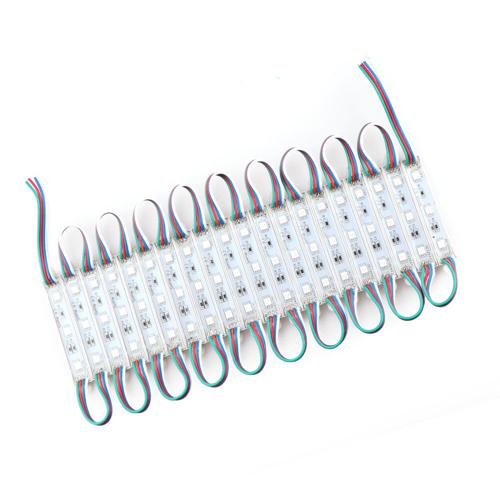 20 teile/los LED RGB 5050 3 LED Modul 12V Wasserdi... – Grandado