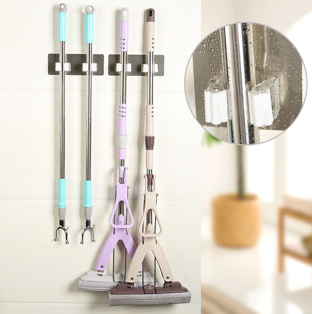Wall Mounted Mop Organizer Holder Brush Broom Hang... – Vicedeal