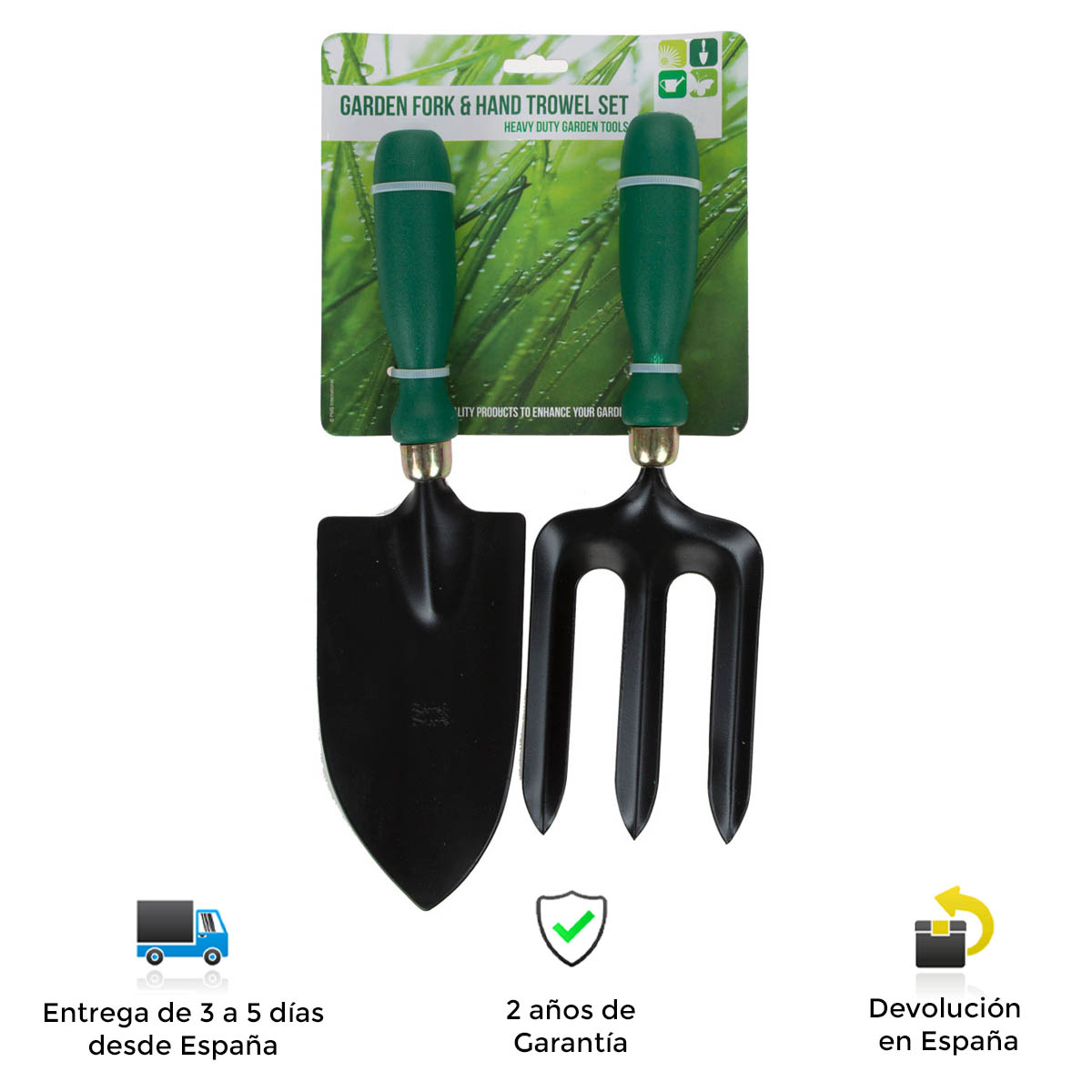 Tuin Hark En Schop Set In Stevige Forge Met Groene... – Vicedeal