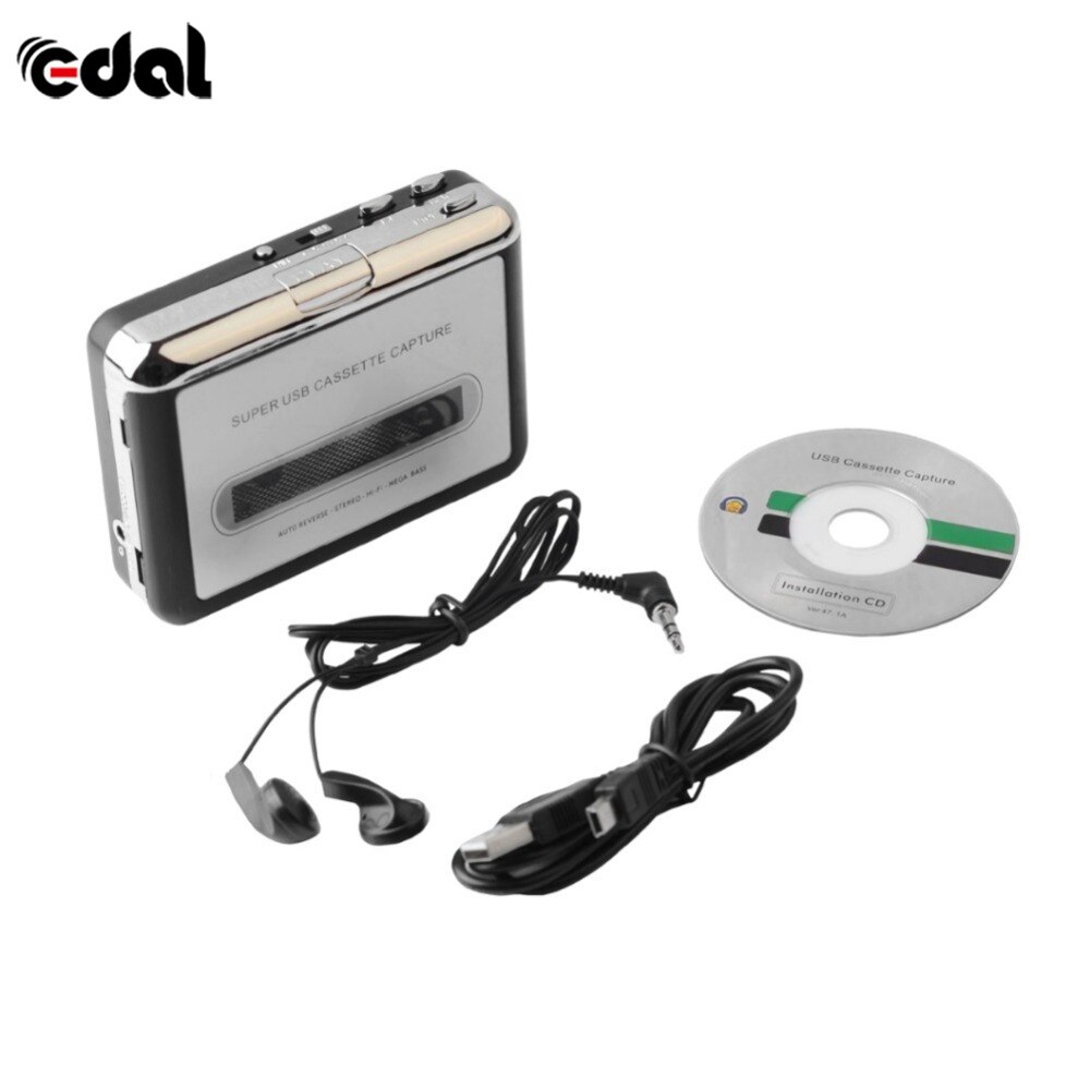 EDAL USB Cassette Tape Converter Cassette to MP3 A... – Vicedeal