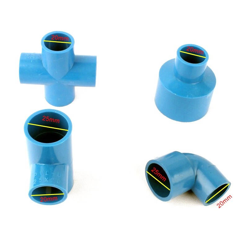 I.D 20mm PVC Pipe Cross Connectors 20X25 40X20mm R... – Grandado