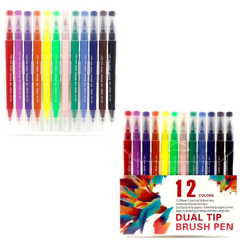 12/24/36/60/72/100 Colors Dual Brush Art Markers P... – Grandado