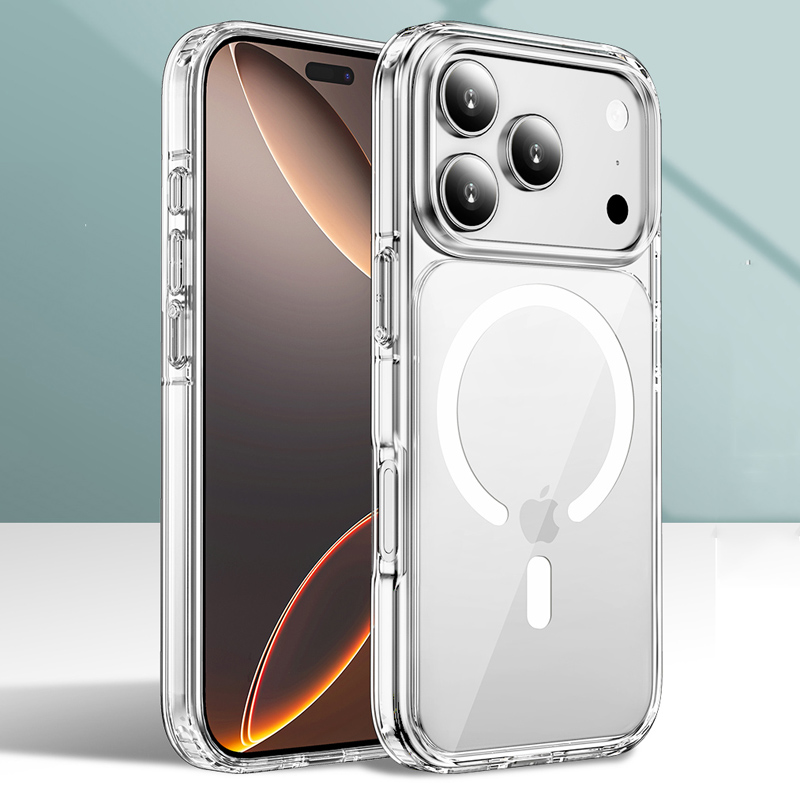 Crystal Clear Shockproof Magsafe Wireless Charging... – Grandado