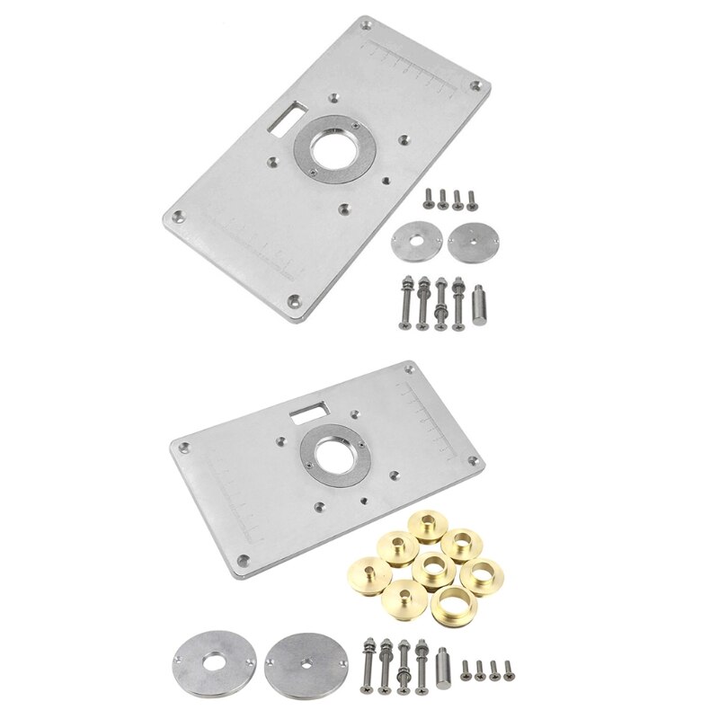 Aluminum Router Table Insert Plate with Rings Wood... – Grandado