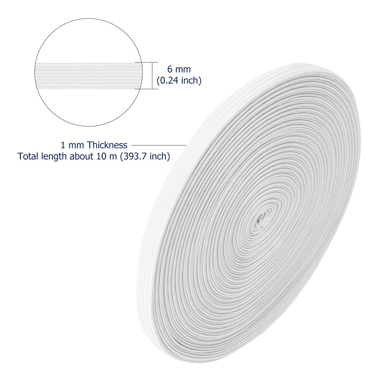 10M x 6mm DIY Springy Stretch Knitting Sewing Elas... – Grandado