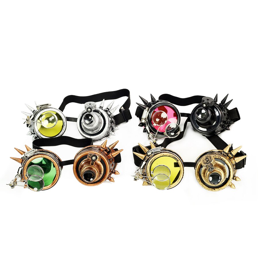 Cosplay Vintage Victorian Rivet Steampunk Goggles ... – Grandado