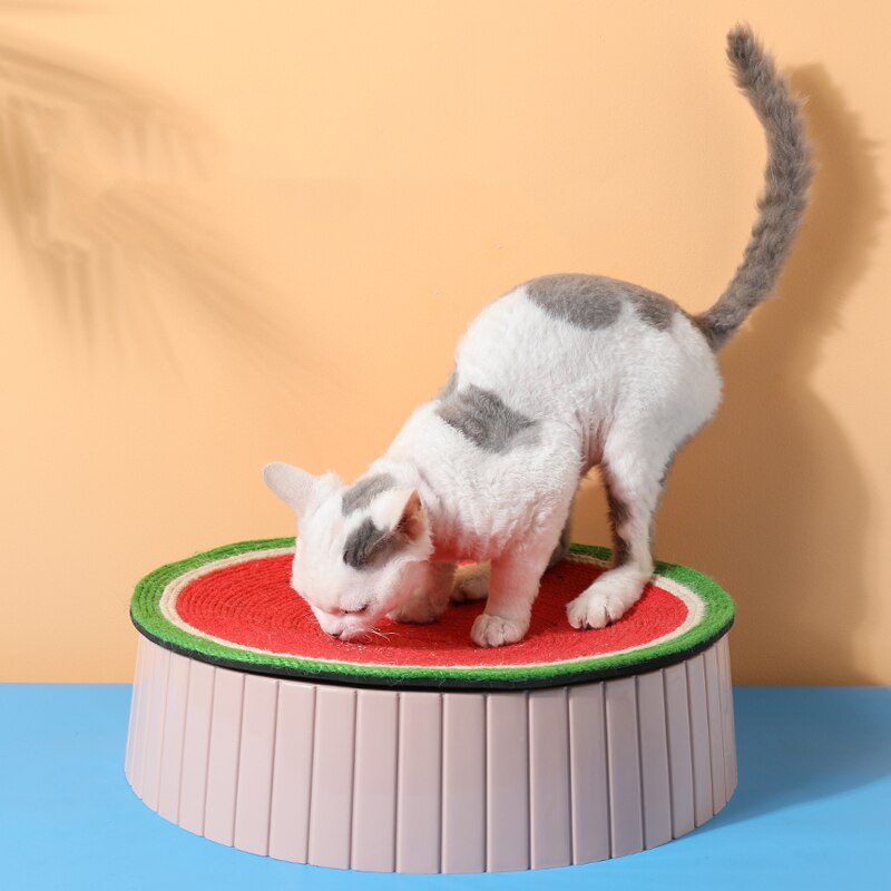 Cat Scratching Board Red Watermelon Shaped Sisal C... – Vicedeal