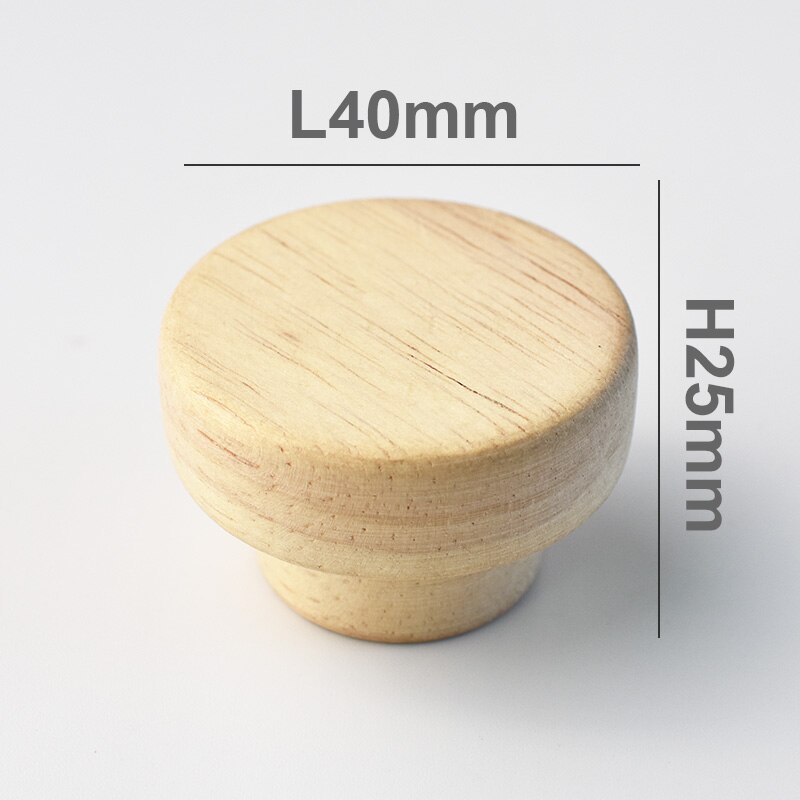 TENCHTWO Natural Rubber Wood Round Furniture Handl... – Grandado