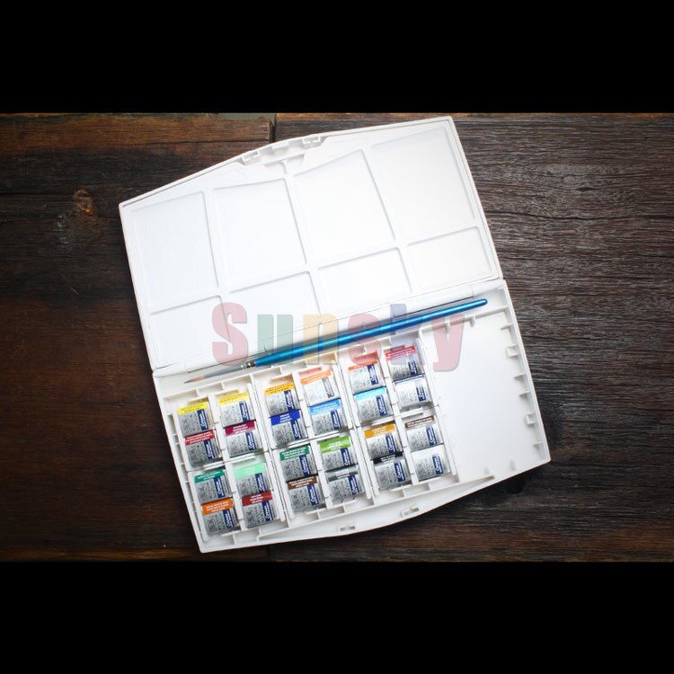 24 Kleuren Winsor & Newton Cotman Effen Aquarel Ve... – Vicedeal