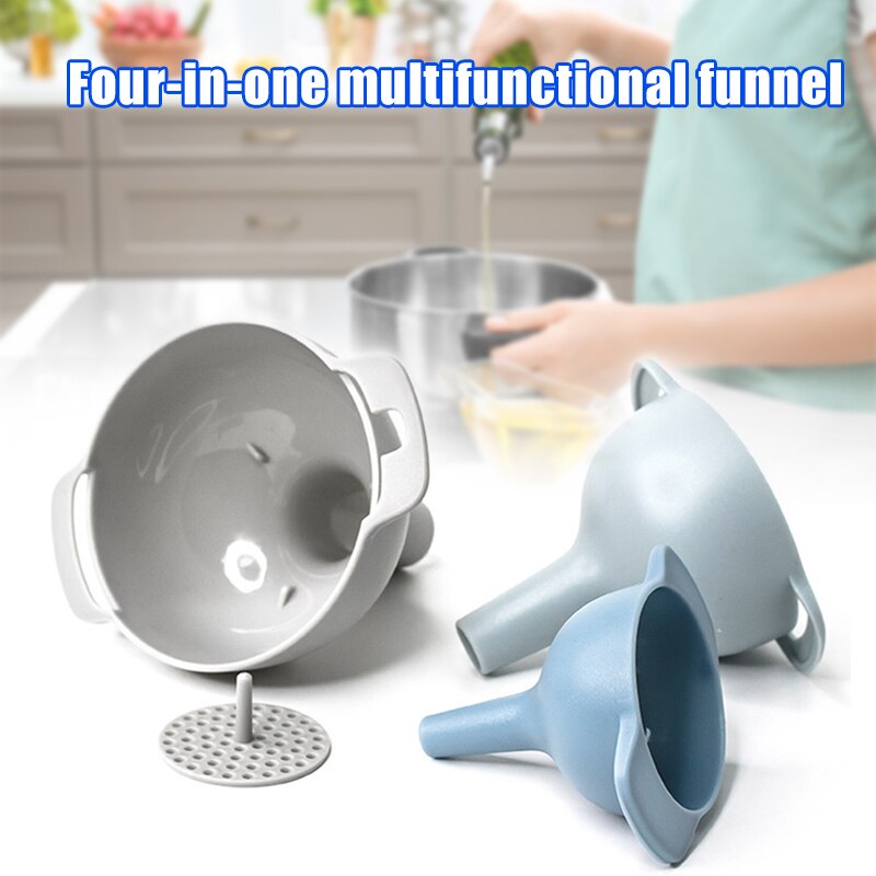 Kitchen Funnel Set Nested Funnels With Handle Plas Vicedeal