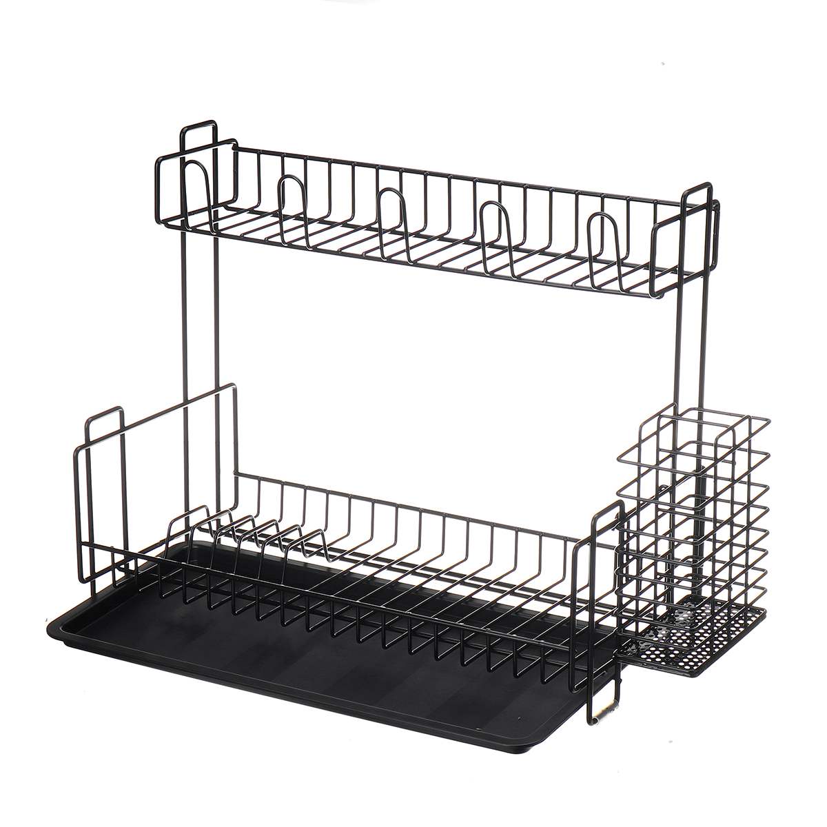 2 Tiers Kitchen Storage Rack Multifunction Dish Dr... – Grandado