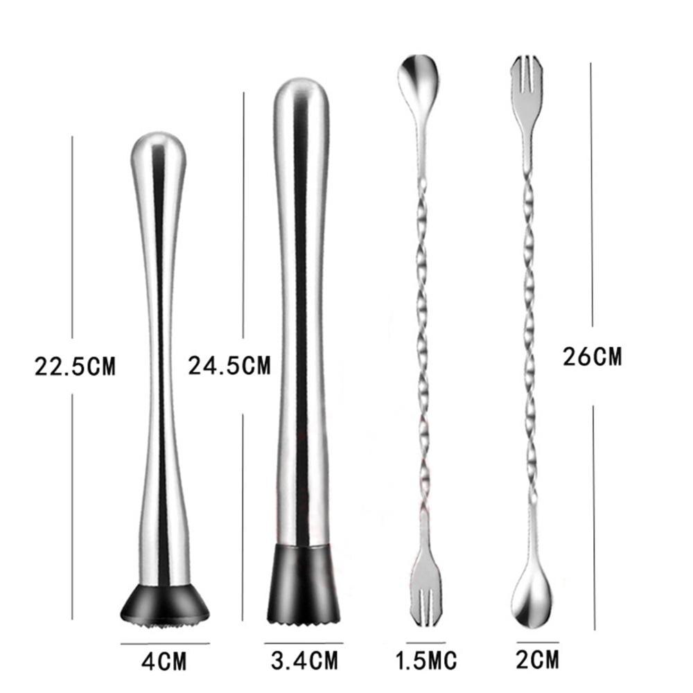 4PC Cocktail Kit Cocktail Spoon Stainless Steel Co... – Grandado